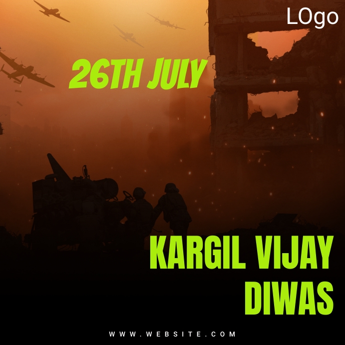 kargil vijay diwas poster Template | PosterMyWall