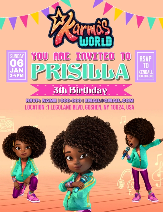 Karma's World Template | PosterMyWall