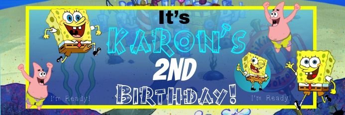 Karon's Spongebob Banner Template | PosterMyWall