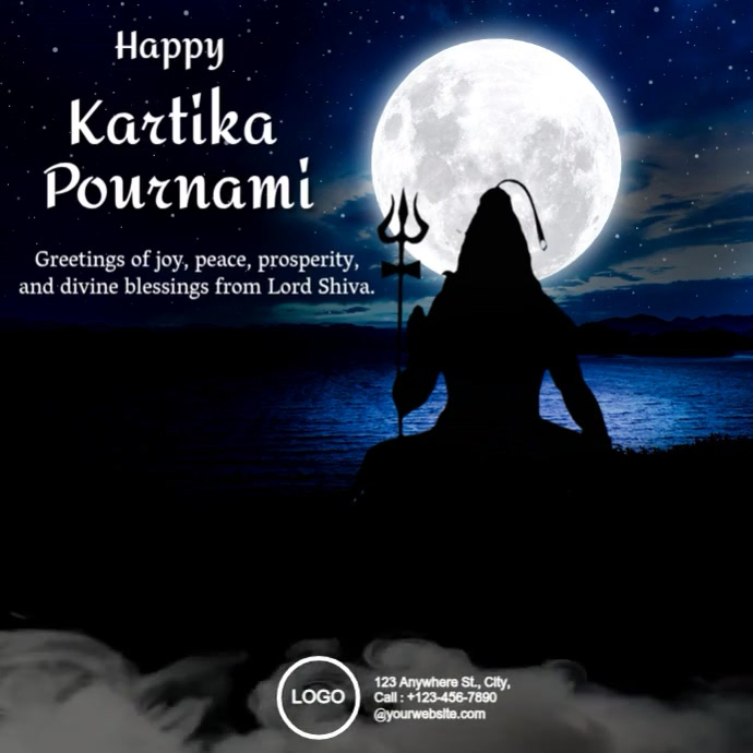 Karthika poornima, Karthika pournami Lord shiva free editable template ...