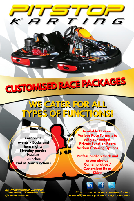 Karting Flyer Template | PosterMyWall