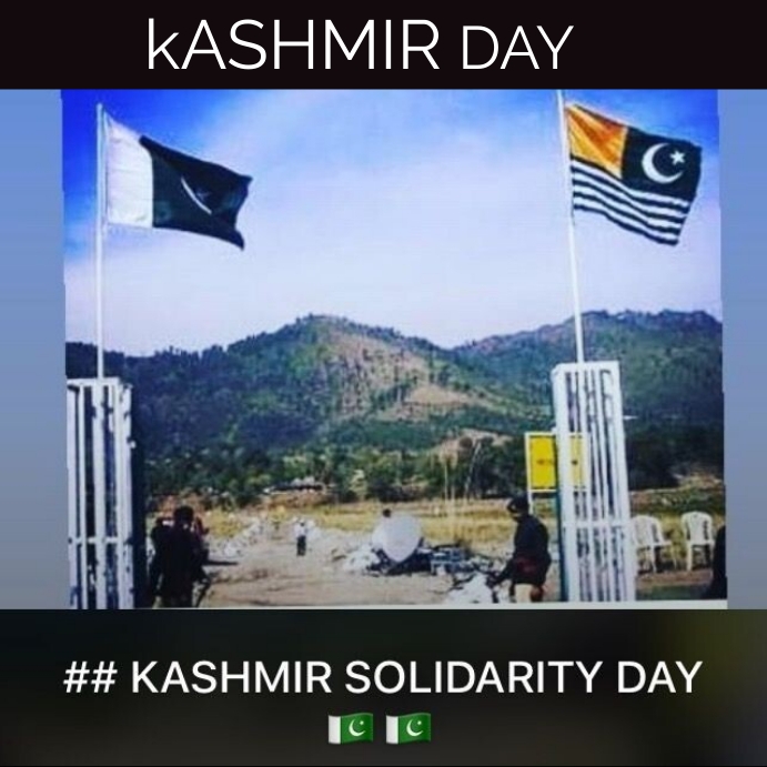 Kashmir day Instagram post 2023 Template | PosterMyWall