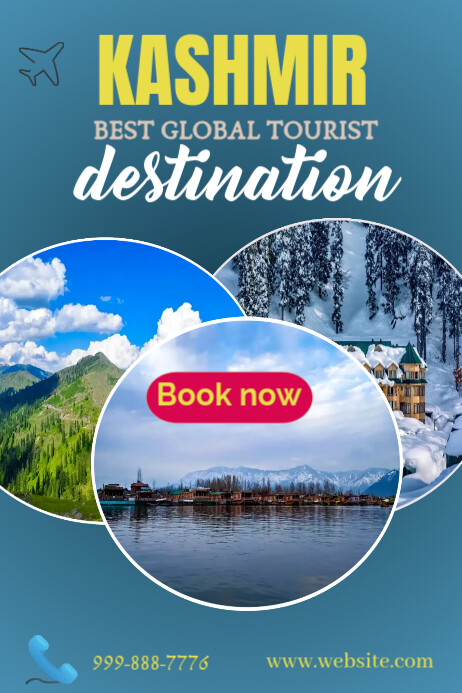 Kashmir tourist destination template | PosterMyWall