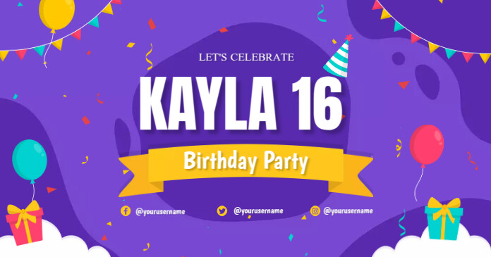 Kayla's Birthday Party Invitation Template | PosterMyWall