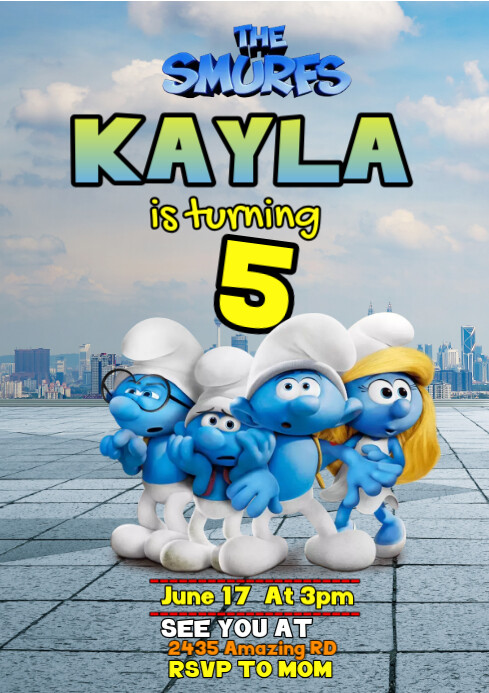 Copy of Kayla is Turning 5 | PosterMyWall