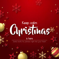 Keep Calm, Christmas is Coming poster Template | PosterMyWall