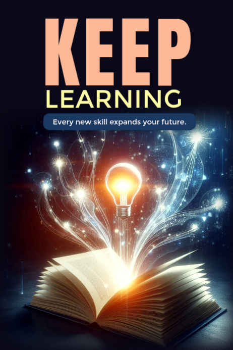 Keep learning Template | PosterMyWall