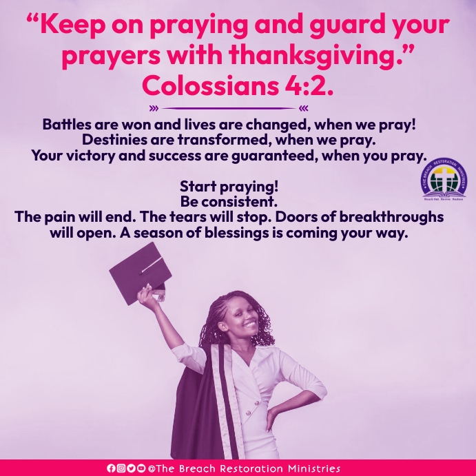 Plantilla de Seguir Orando | PosterMyWall