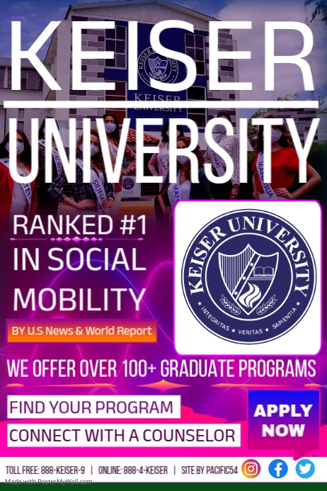 Keiser University Template | PosterMyWall