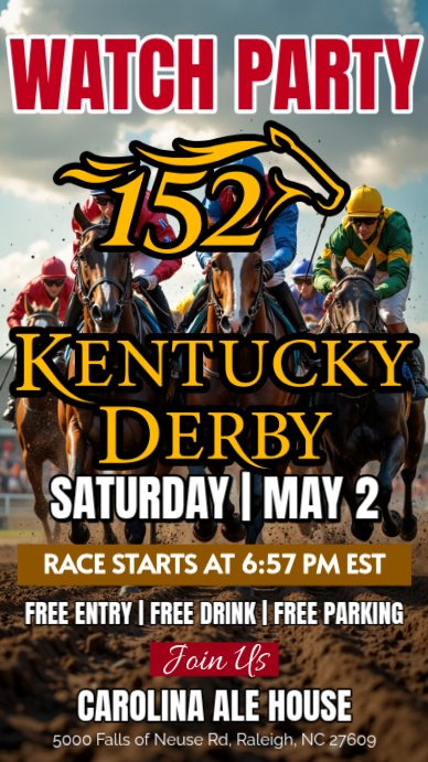 Kentucky Derby 2026 Watch Party Instagram Story Template | PosterMyWall