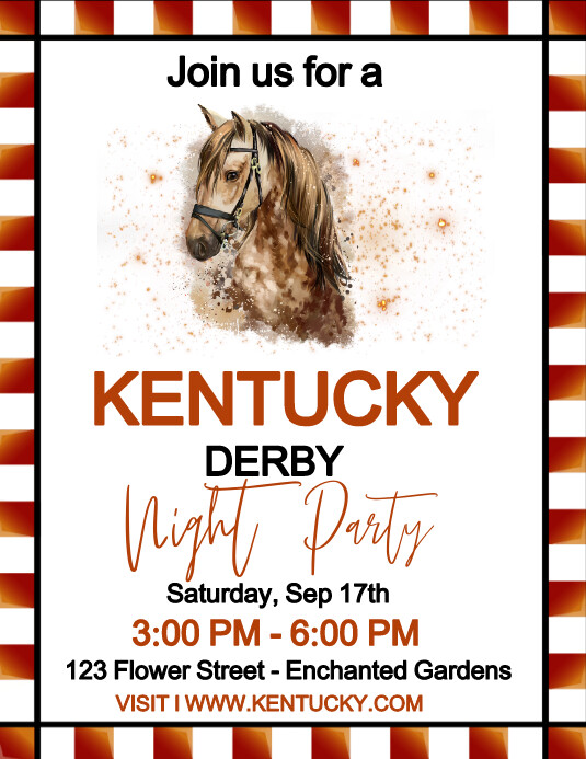 Kentucky Derby Party Invitation Template | PosterMyWall
