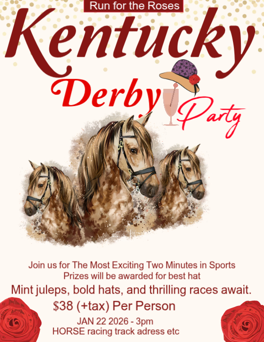 Kentucky Derby Party Invitation Template | PosterMyWall