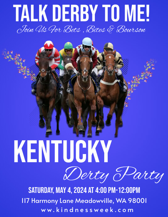 Kentucky Derby Party Invitation Template, Tal | PosterMyWall