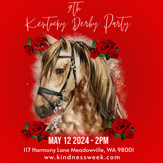 Copy of Kentucky Derby Party Invitation Template, Tal | PosterMyWall