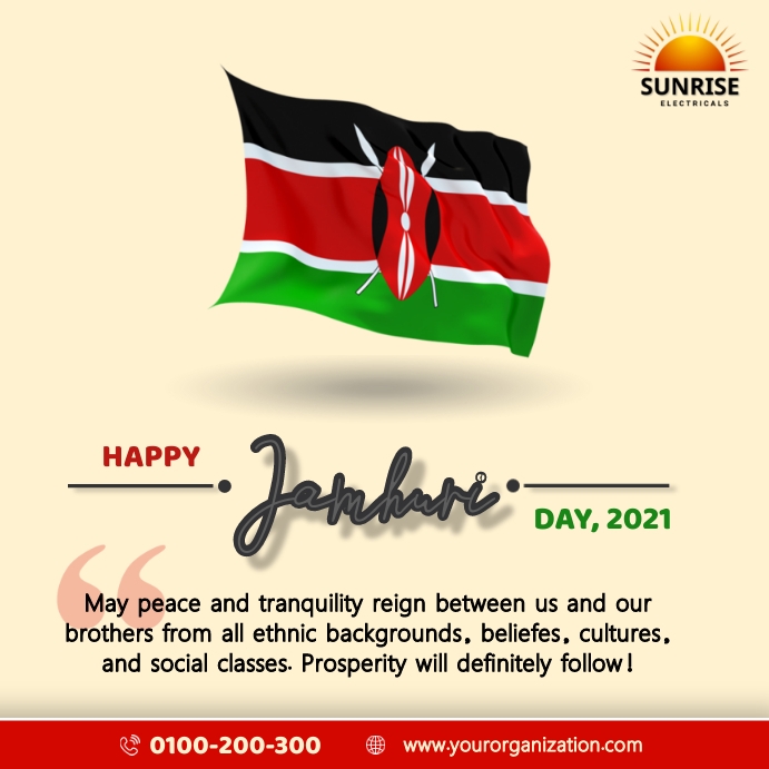 kenya jamhuri day Template | PosterMyWall