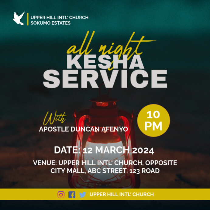 KESHA SERVICE Template | PosterMyWall