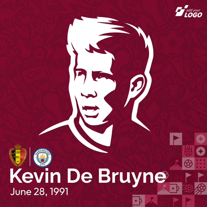 Kevin De Bruyne Template | PosterMyWall