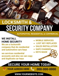 key and security flyer Template | PosterMyWall