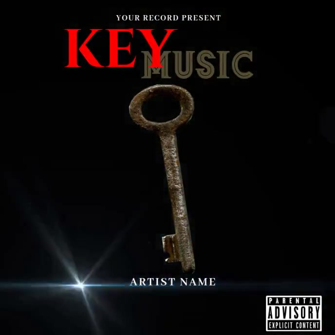 KEY Music Mixtape/Album Cover A Template | PosterMyWall