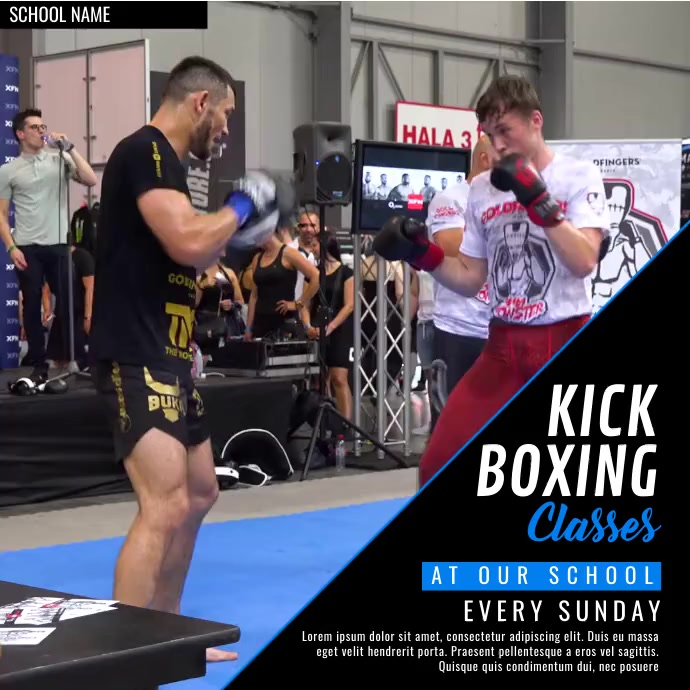 Copy of Kick Boxing | PosterMyWall