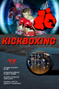 kickboxing classes flyer template | PosterMyWall