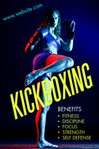 Kickboxing Template | PosterMyWall
