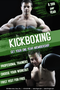 Kick Boxing Template | PosterMyWall