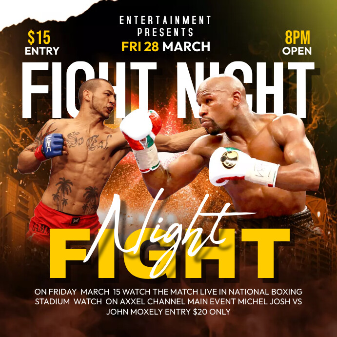 kickboxing tamplate Template | PosterMyWall