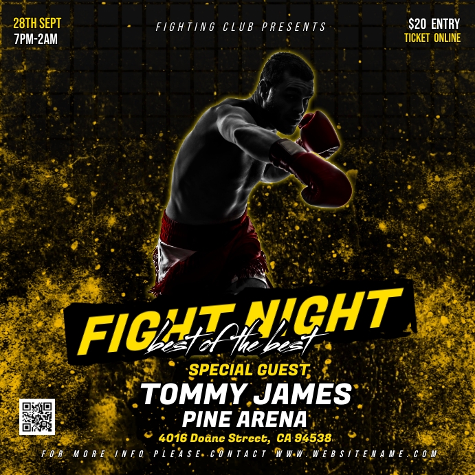 Copy of kickboxing tamplate | PosterMyWall