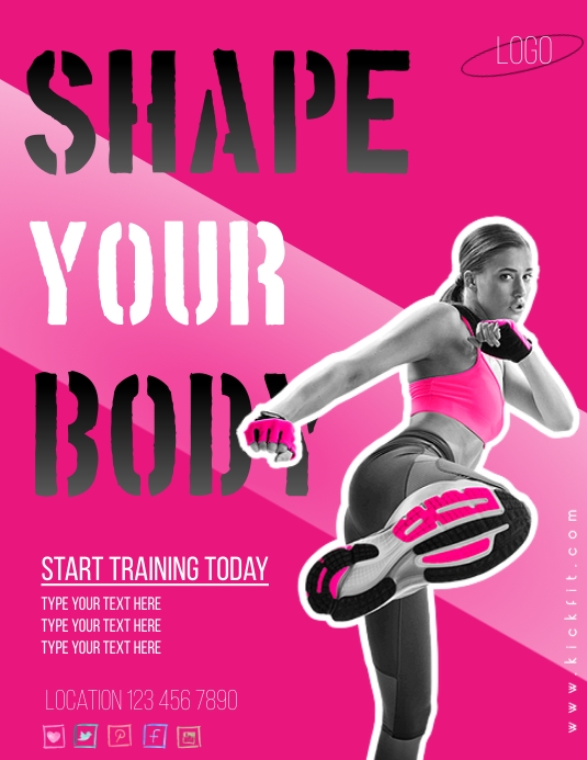 Copy of kickfit | PosterMyWall