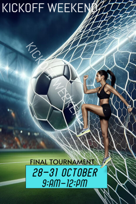 Kickoff weekend design template | PosterMyWall