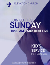 kids sunday service Template | PosterMyWall