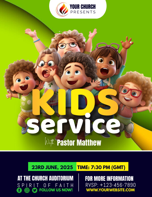 Copy of kid's service | PosterMyWall