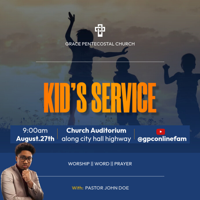 Copy of kid's service | PosterMyWall
