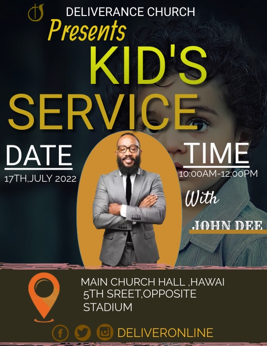 Copy of kid's service | PosterMyWall
