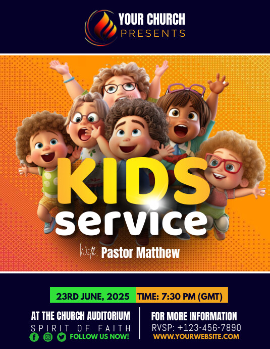 Copy of Kid's service | PosterMyWall