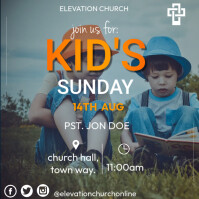 kids sunday service Template | PosterMyWall