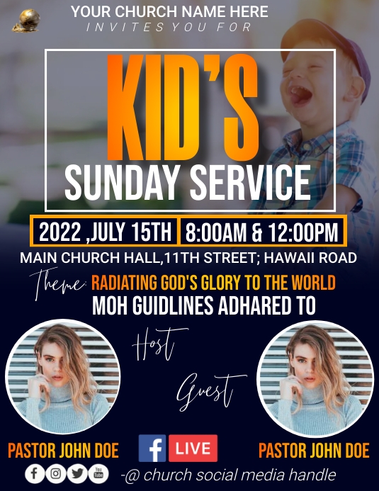 kid's sunday Template | PosterMyWall