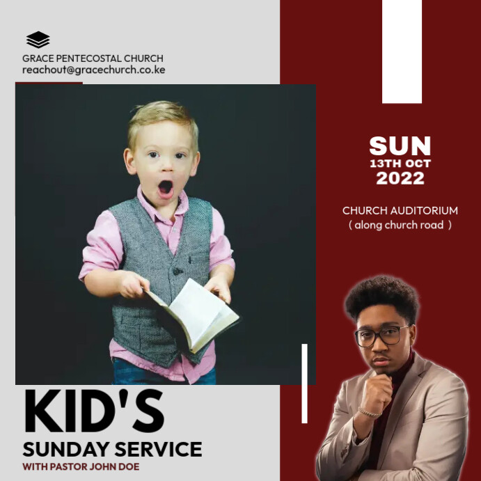 kid's sunday Template | PosterMyWall