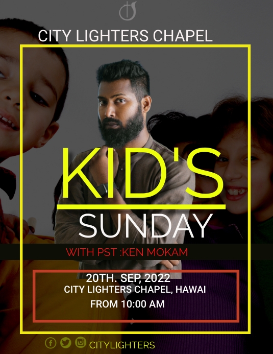 kid's sunday Template | PosterMyWall