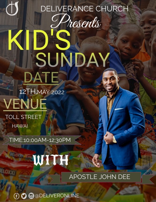 kid's sunday Template | PosterMyWall