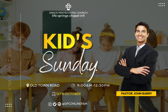 kid's sunday Template | PosterMyWall