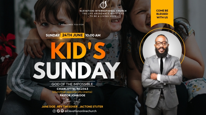 Kid's Sunday Template | PosterMyWall