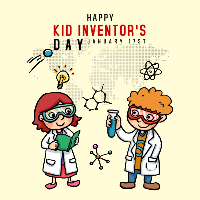 kid inventor's day Template | PosterMyWall