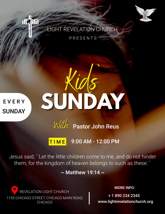 Copy of KIDS` SUNDAY POSTER | PosterMyWall