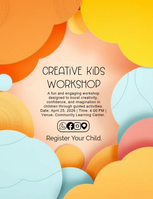 Kids Activity Flyer Template | PosterMyWall