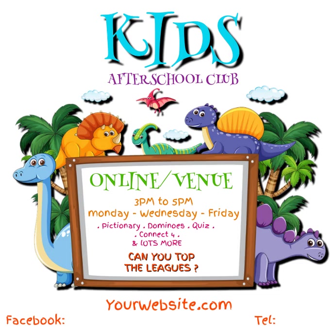 kids afterschool club Template | PosterMyWall