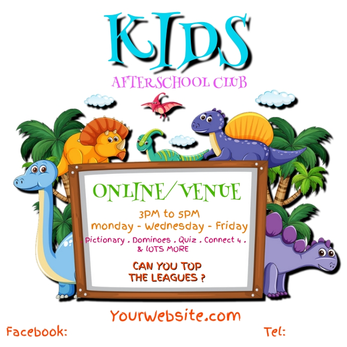 kids afterschool club Template | PosterMyWall