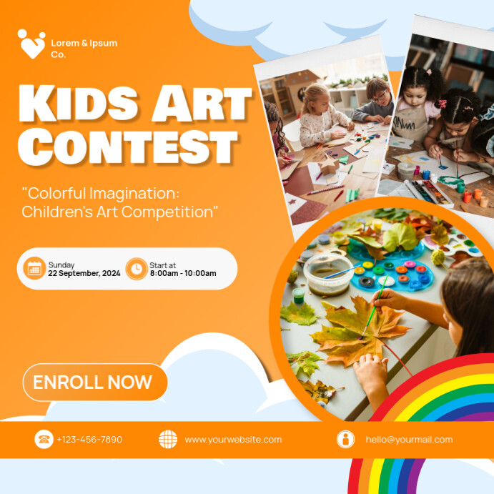 Kids Art Contest Instagram Post Template | PosterMyWall