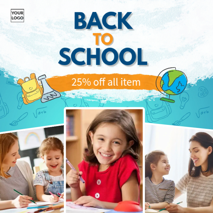 Kids at School Template | PosterMyWall